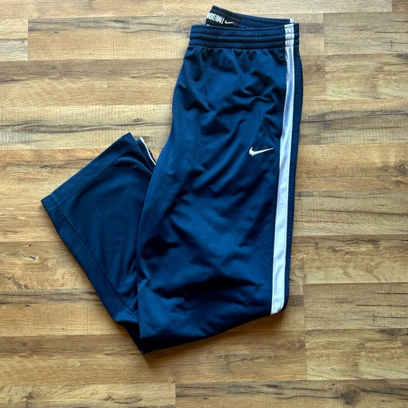 Nike | Pants | Navy With White Stripe Nike Tracksweat Pants | Poshmark